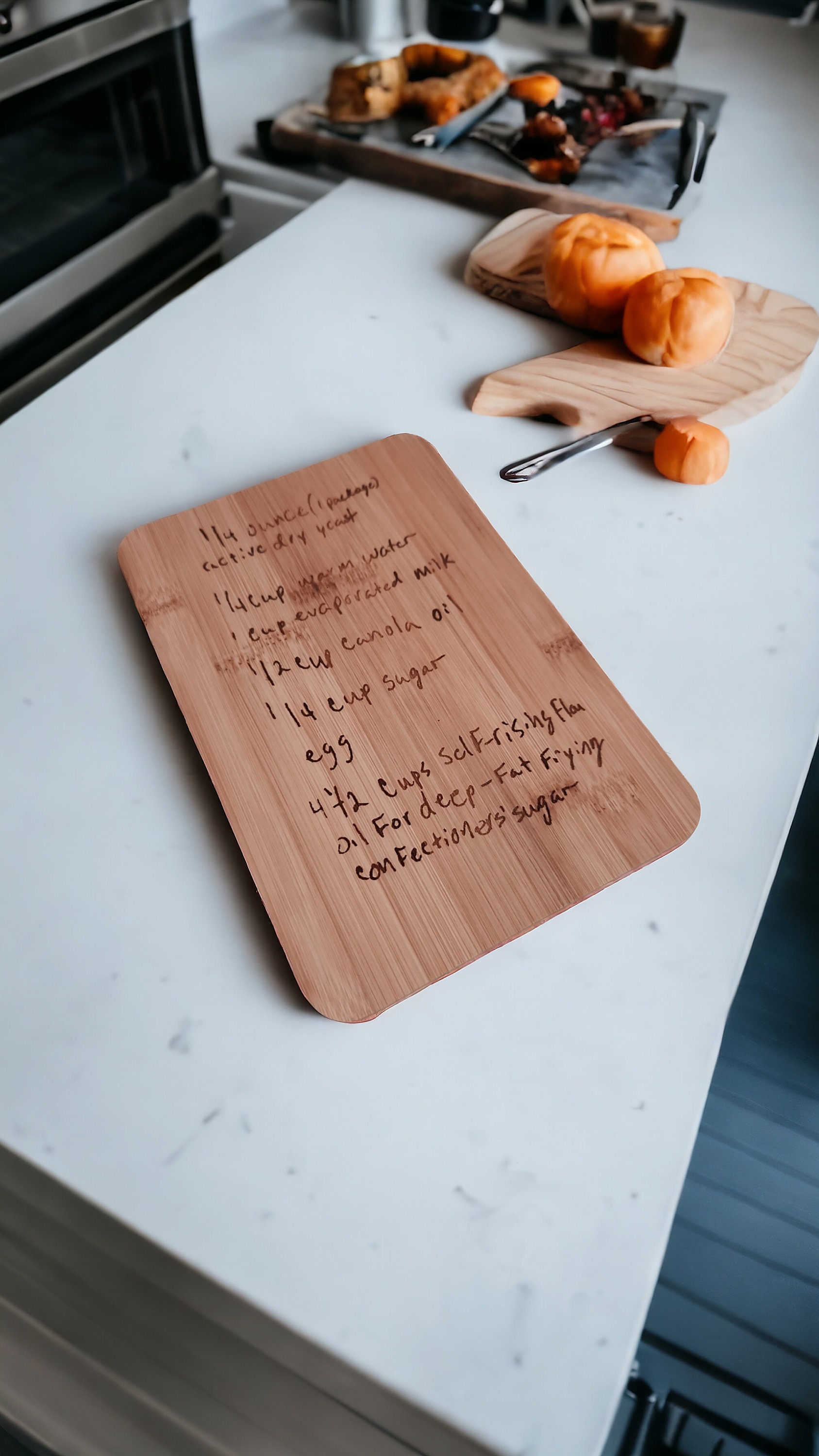 Handwritten Engraved Cutting Board, Custom Engraved Cutting Board ...