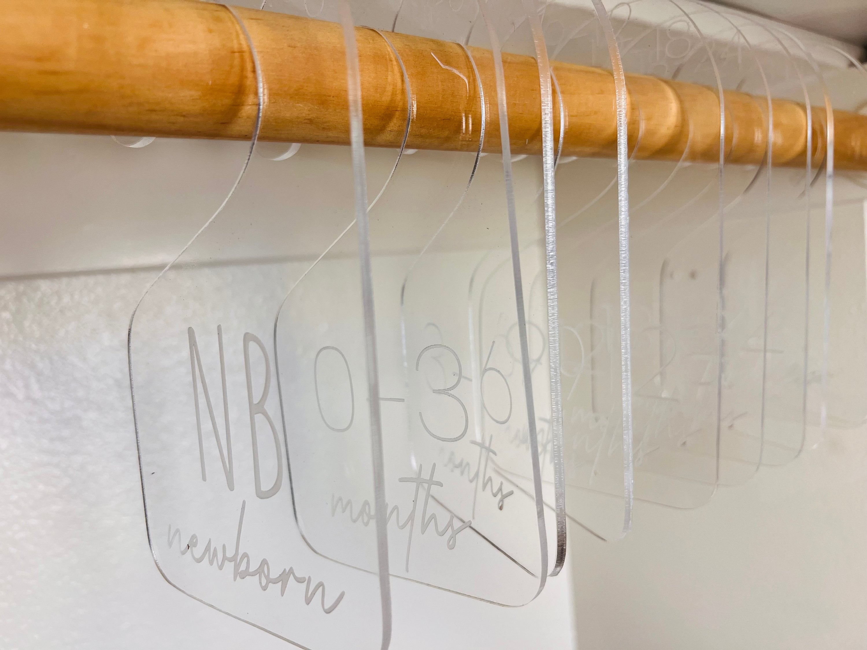 Clear Closet Organizer Acrylic Clothes Divider Baby Clothes - Etsy