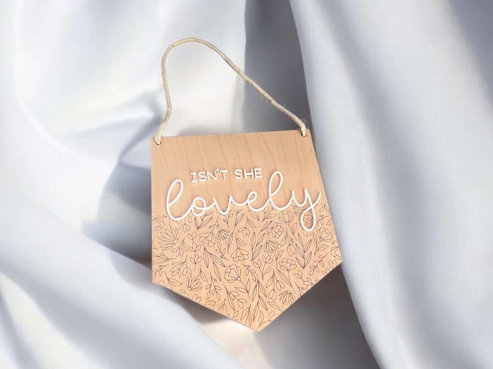 Isn't She Lovely Wood Sign, Floral Nursery Decor, Baby Girl Gift - Etsy