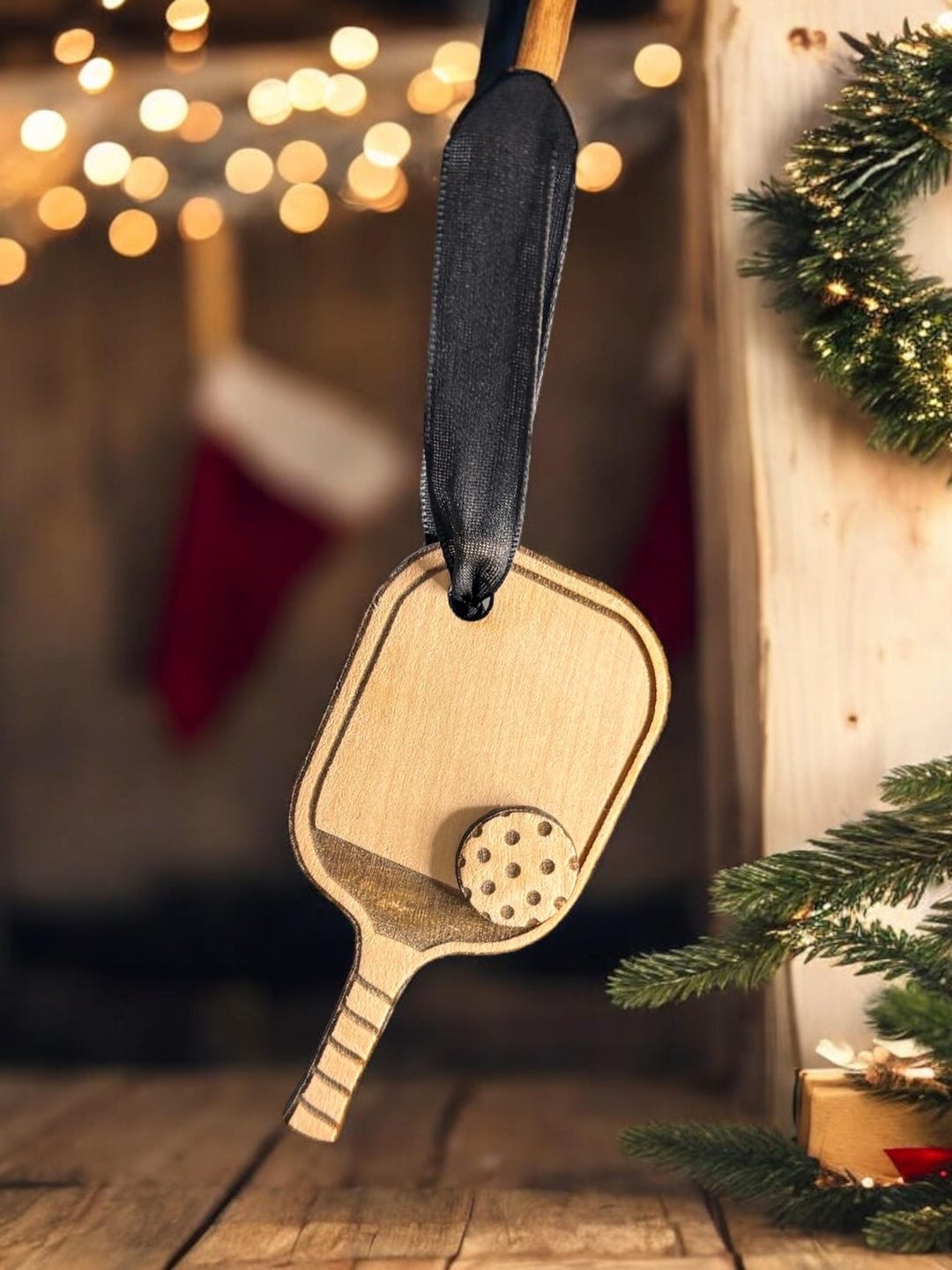 Laser Engraved Pickleball Christmas Ornament | Personalized Sports Gift ...