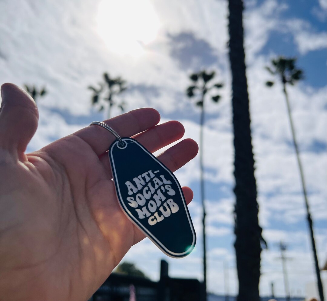 Funny Motel Keychain Retro Acrylic Keychain - Etsy