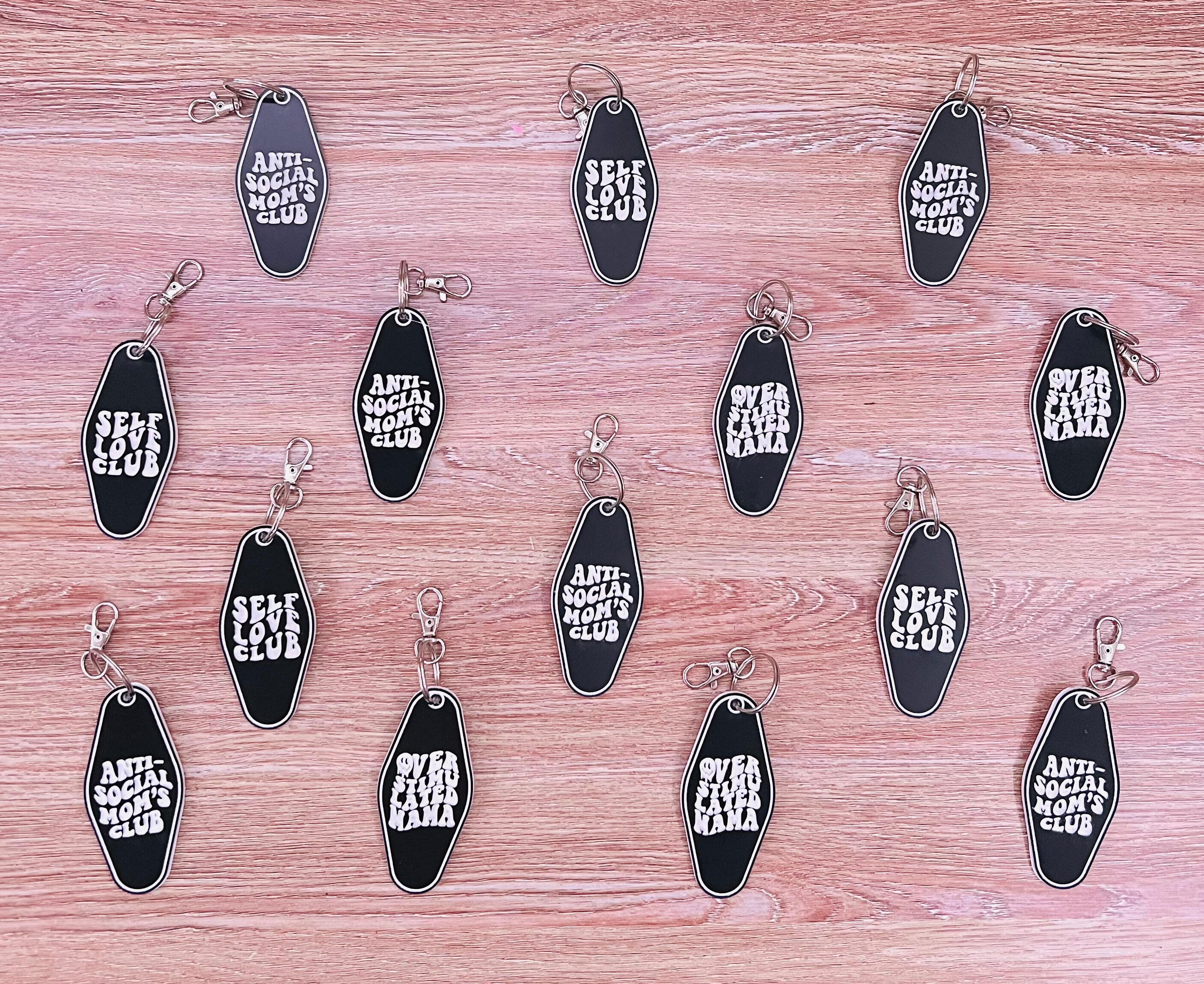 Funny Motel Keychain Retro Acrylic Keychain - Etsy