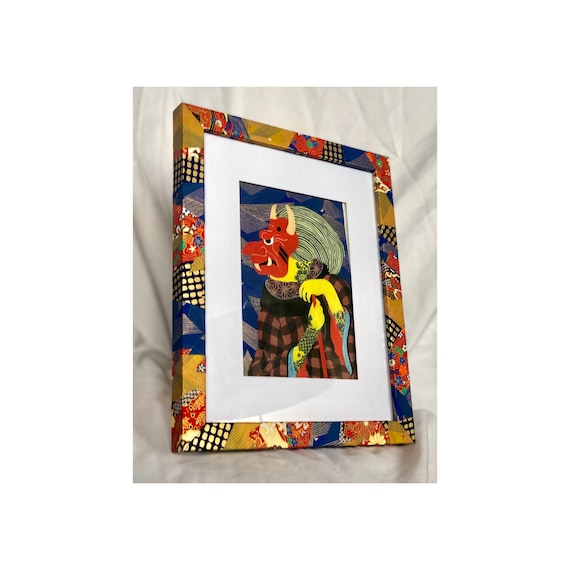 RED DEVIL Japanese chiyogami washi gold leaf paper 11 x 9 - Etsy Italia