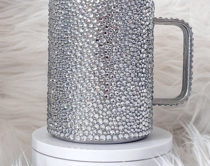 Rhinestone Mug: Sparkling Crystal Mug Adorned With Crystal Resin ...