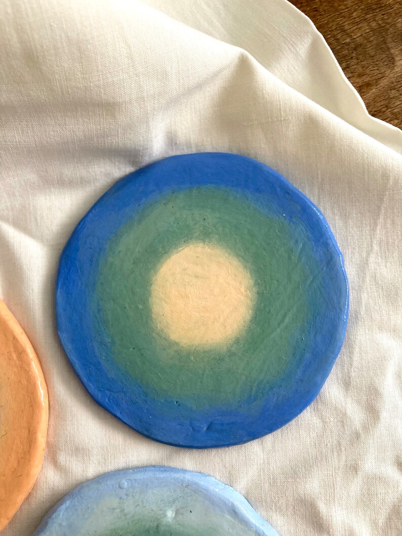 Aura Ceramic Coaster, Handmade Cup Coaster, Handpainted Clay Coasters ...