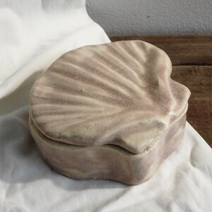 Handmade Ceramic Seashell Jewelry Box Trinket Holder Small Ring Box - Etsy