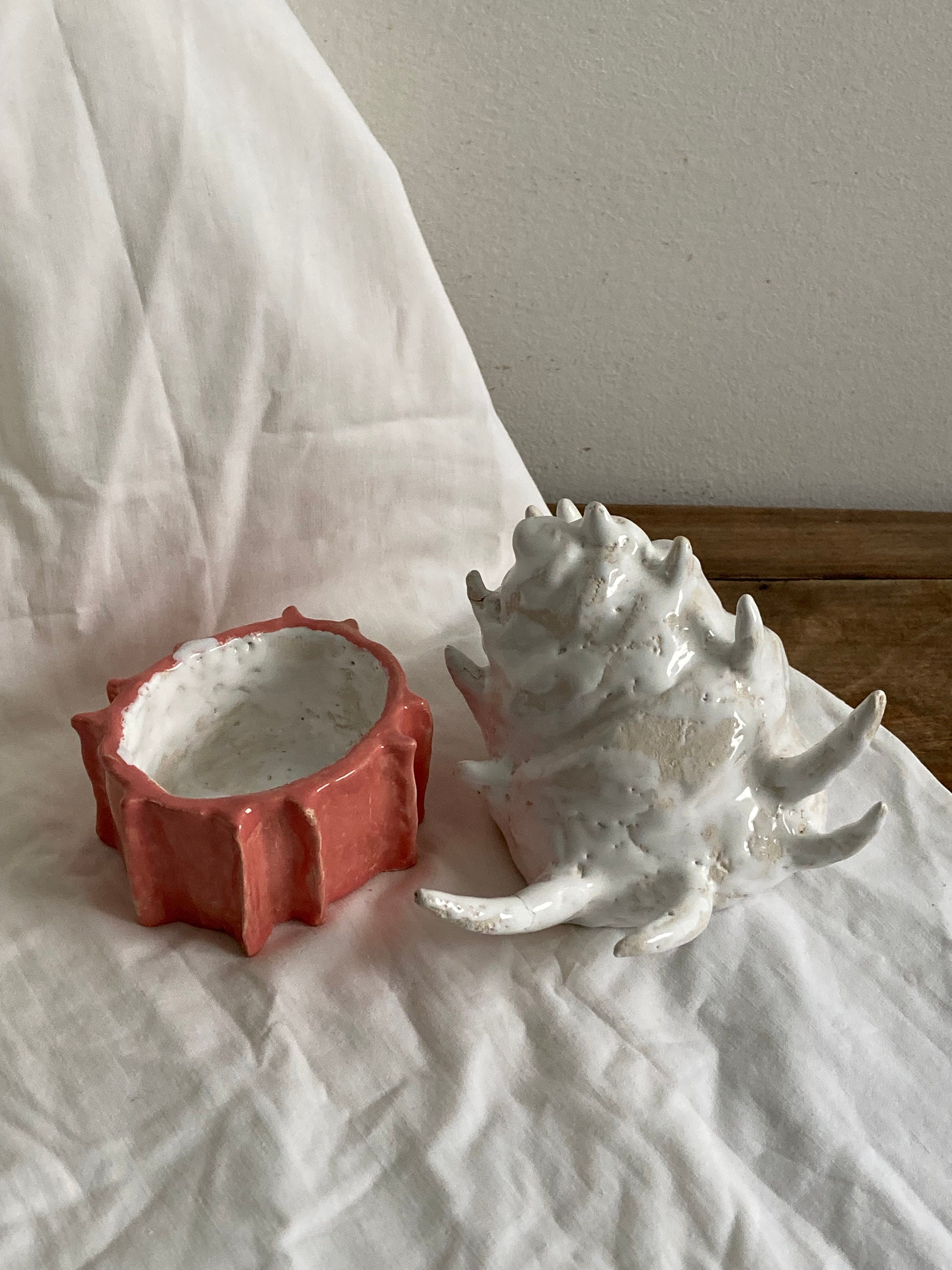 Ceramic Seashell Box, Clay Jewelry Box, Ceramic House Decoration - Etsy