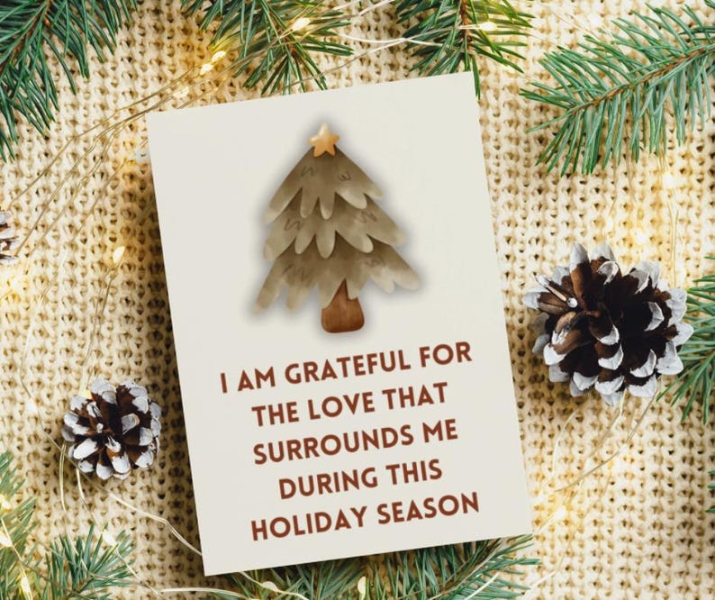 Christmas Affirmation Cards: Holiday Printable Deck (instant Download ...