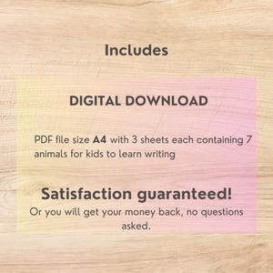 Animal Tracing Sheet, Words Worksheets, Kindergarten Writing ...