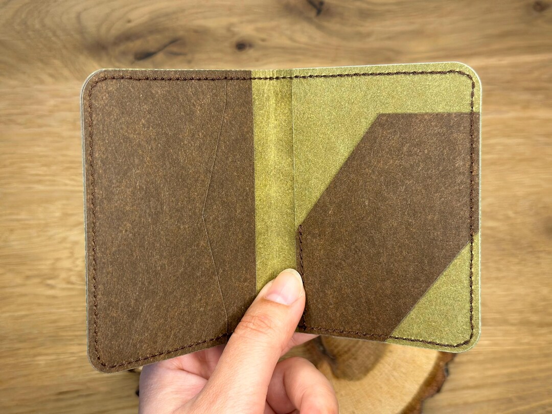 Sustainable Wallet, Minimalist Bifold Wallet, Super Slim Wallet, Paper ...