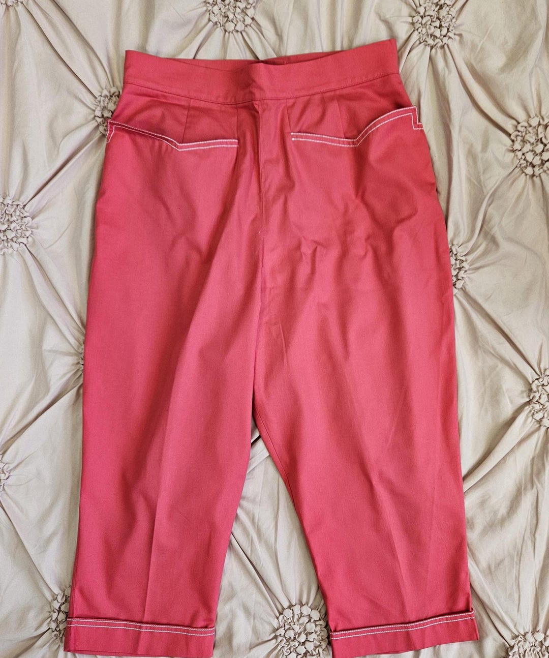 1950's Style Repro Pink Capri Pants - Vivien of Holloway - Etsy