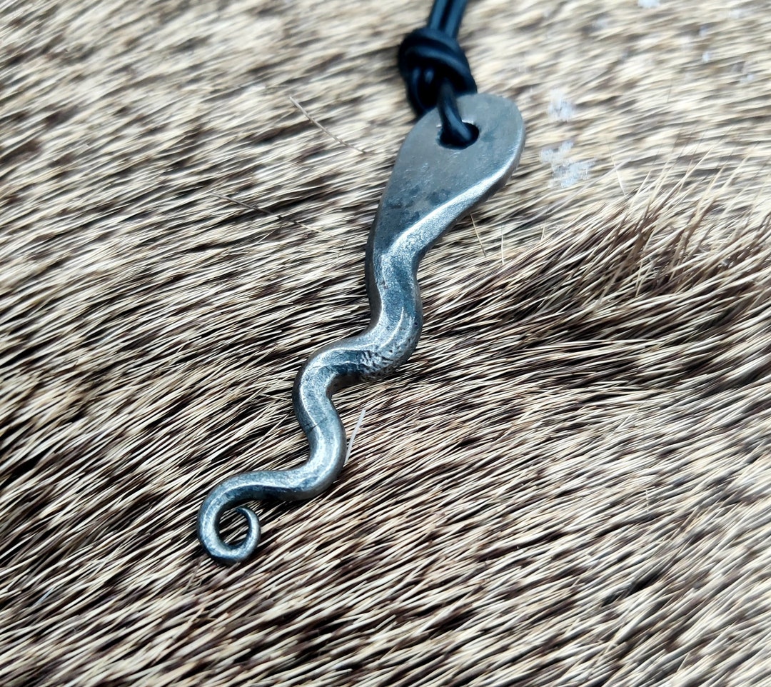 Hand Forged Pendant the Seed - Etsy