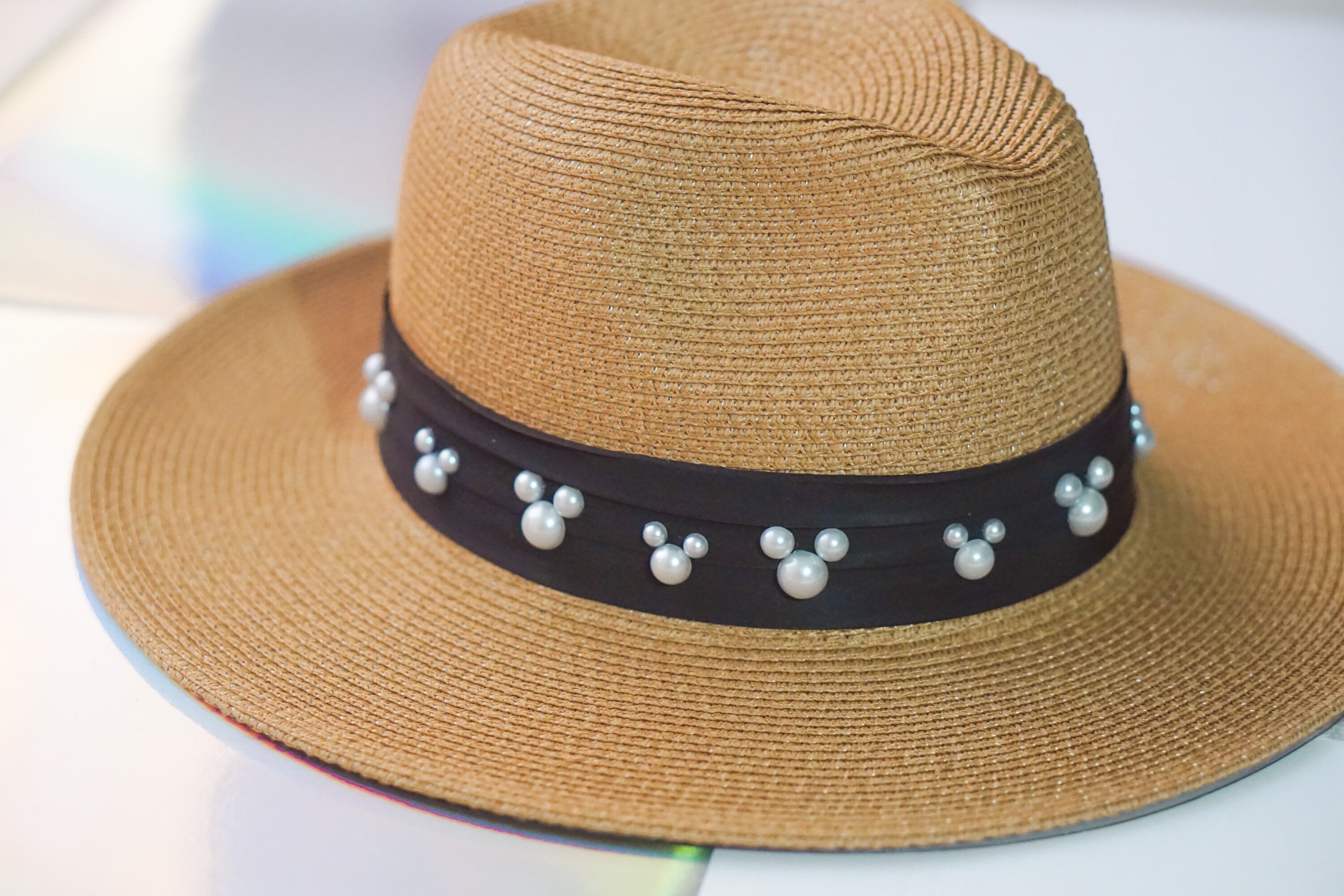 Disney Straw Fedora Mickey Inspired - Etsy