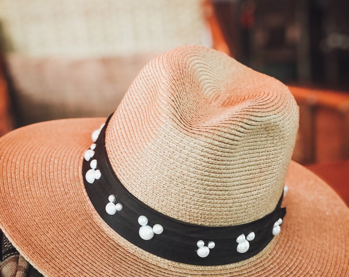Disney Straw Fedora Mickey Inspired - Etsy