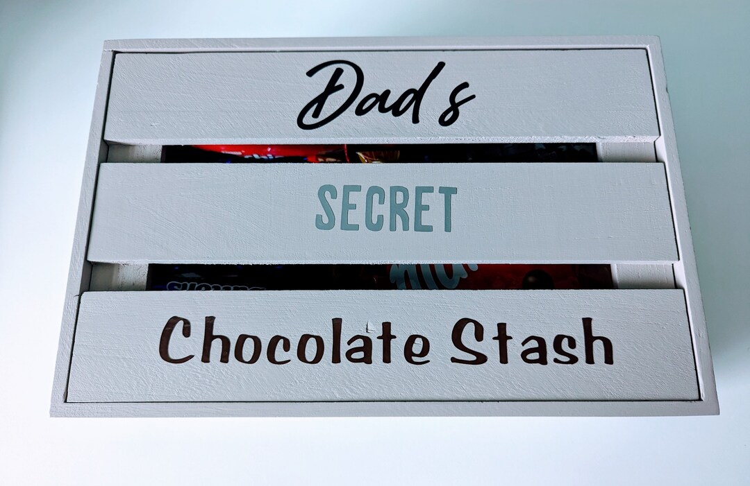 Dad's "secret Chocolate Stash Box" - Etsy UK