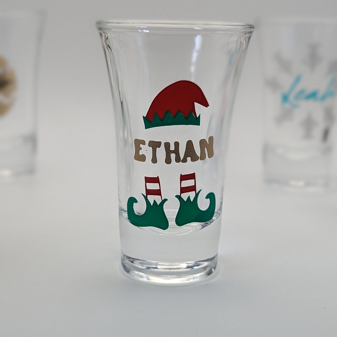 Personalised Christmas Shot Glasses - Etsy
