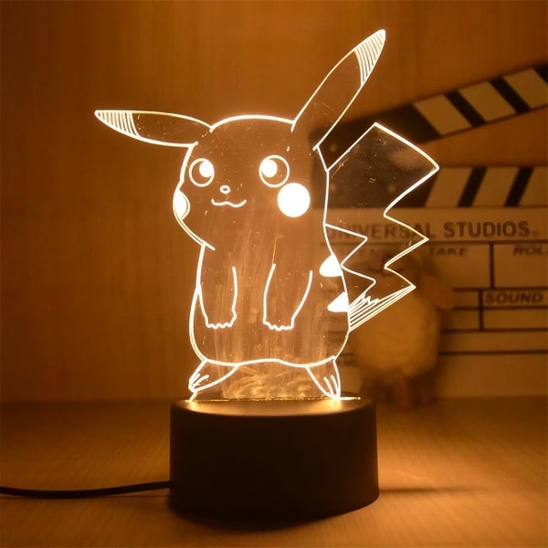 Pikachu Bedside Lamp - Etsy