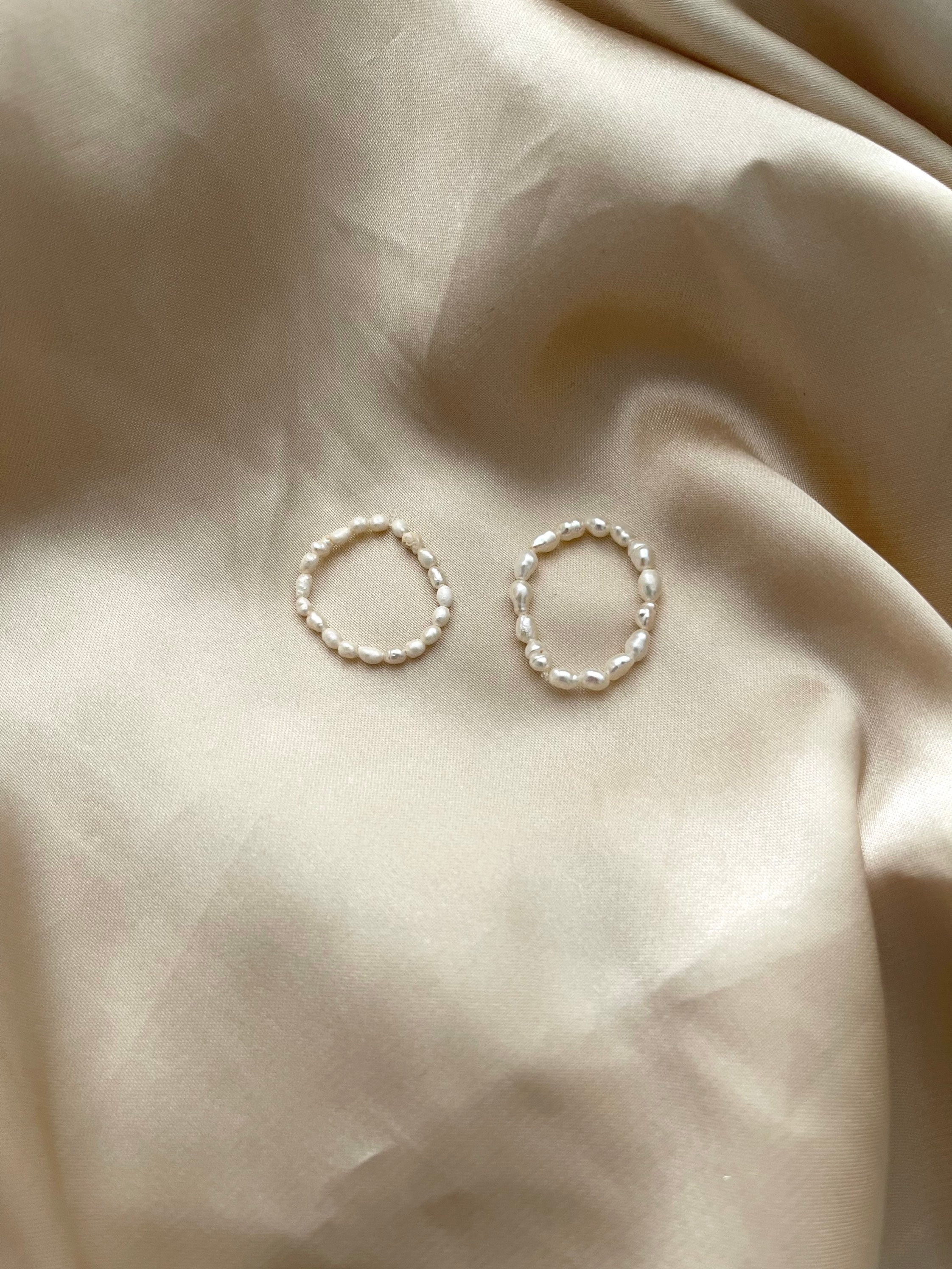 Freshwater Pearl Beaded Ring - Etsy