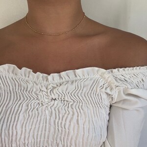 Skinny Gold Chain Choker Minimalist Simple Choker - Etsy