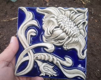 Ceramic Relief Tile | Etsy