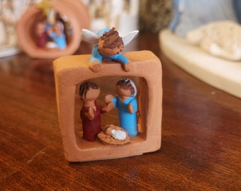 Ceramic Nativity Set - Etsy