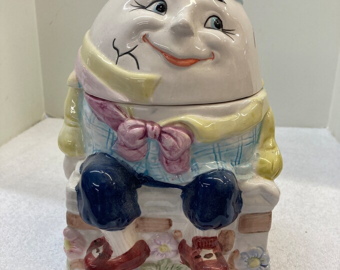 Humpty Dumpty Ceramic Cookie Jar Etsy
