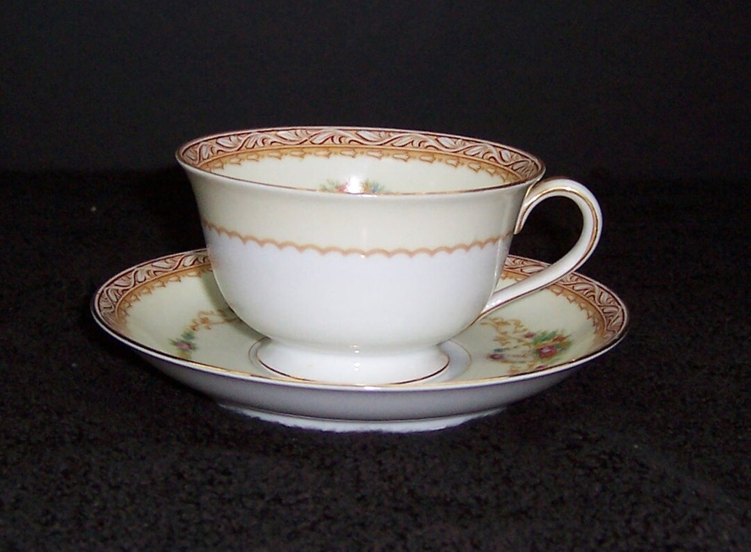 Noritake Cup and Saucer Pattern N77 - Etsy