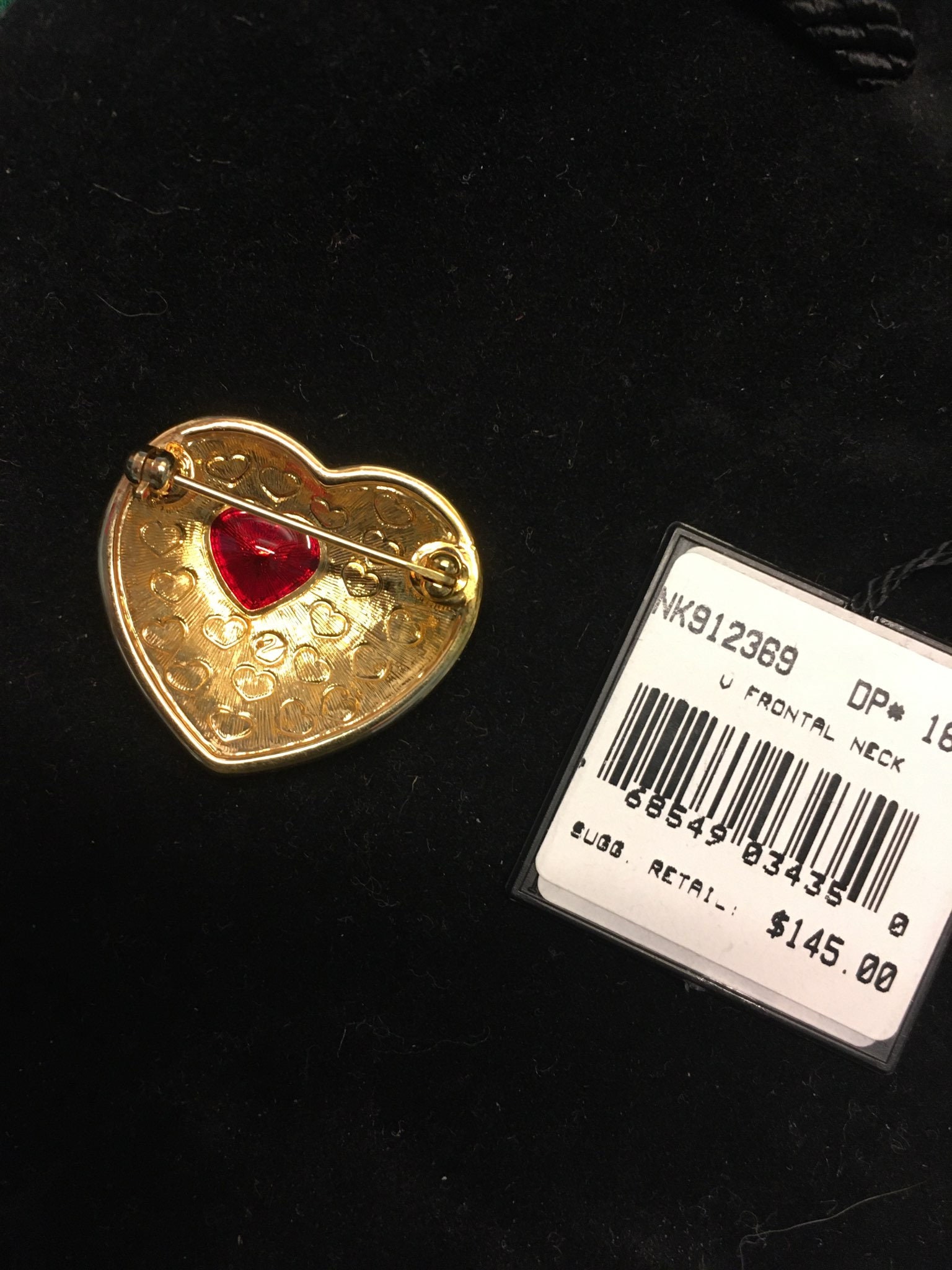 Swarovski heart brooch store
