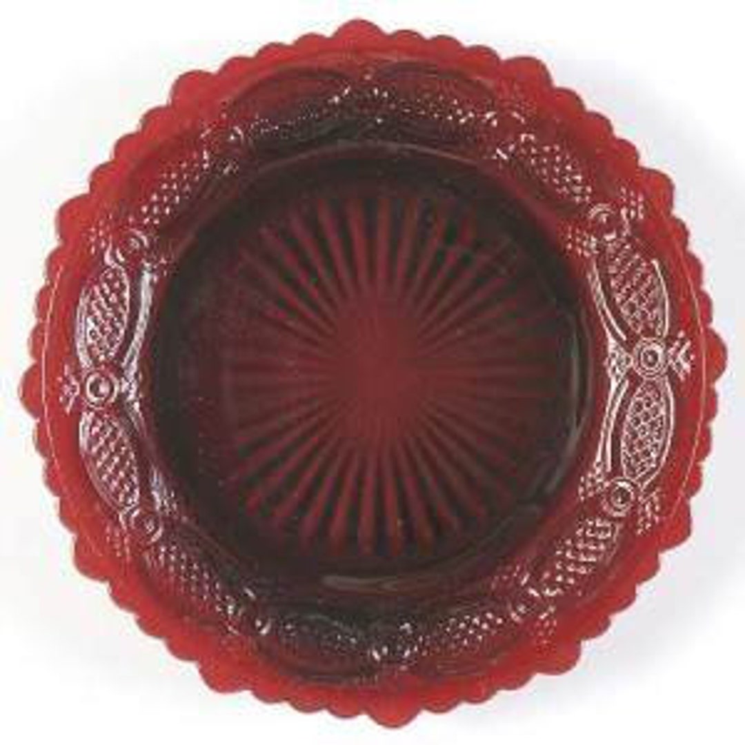 Avon Cape Cod Ruby Red Salad Plate - Etsy