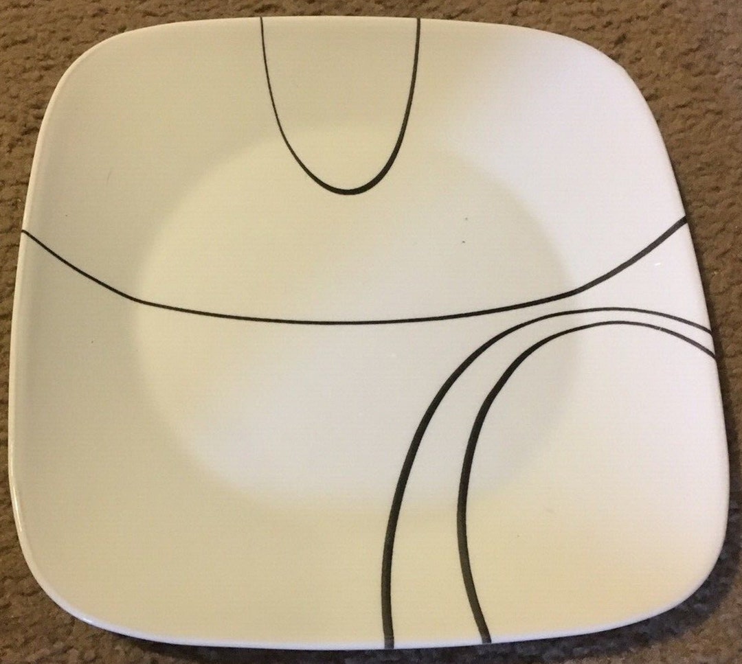 Corelle Simple Lines Luncheon Plate - Etsy