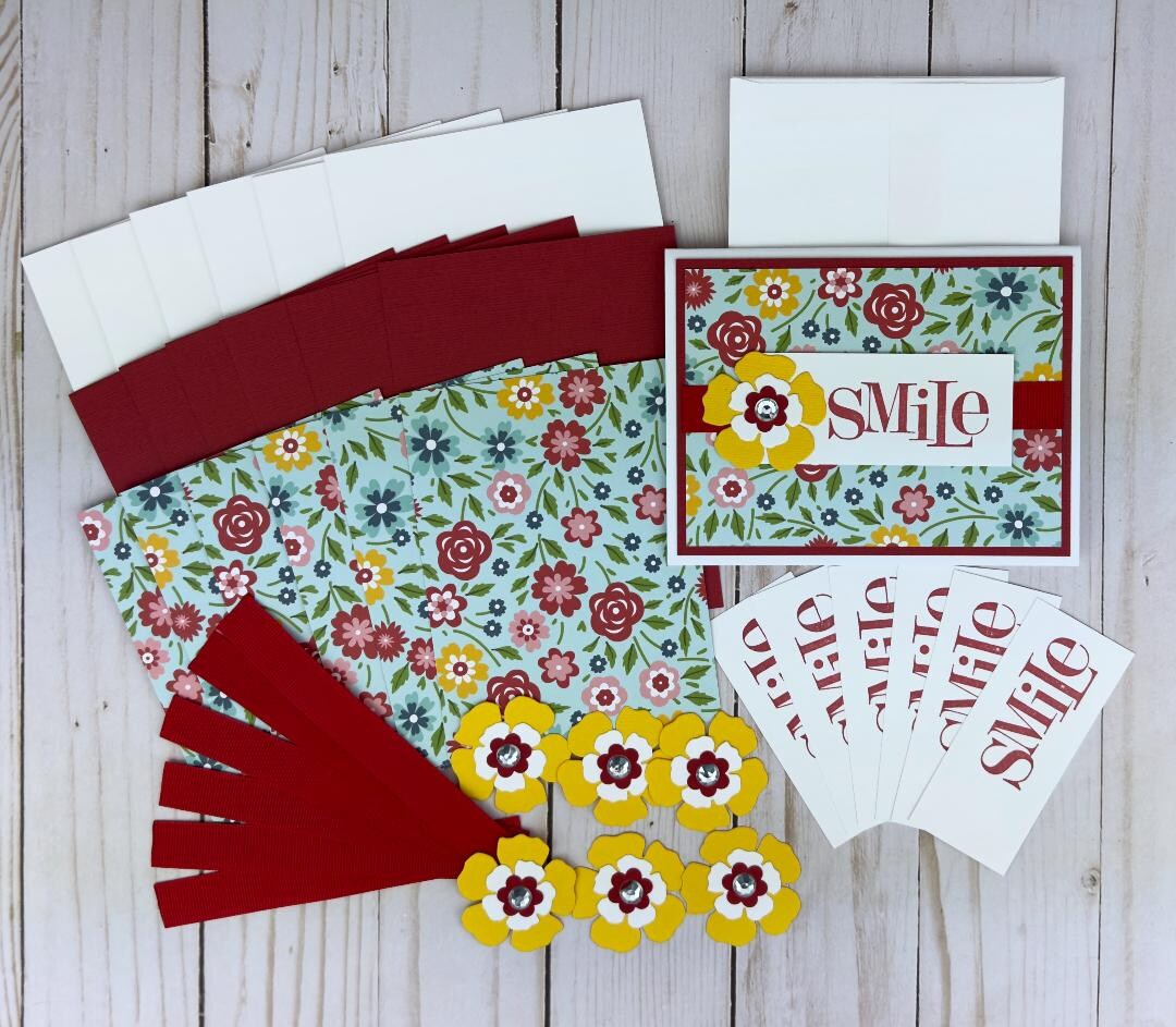 Floral Card Making Kit for Adults to DIY 6 Greeting Cards, Card Making ...