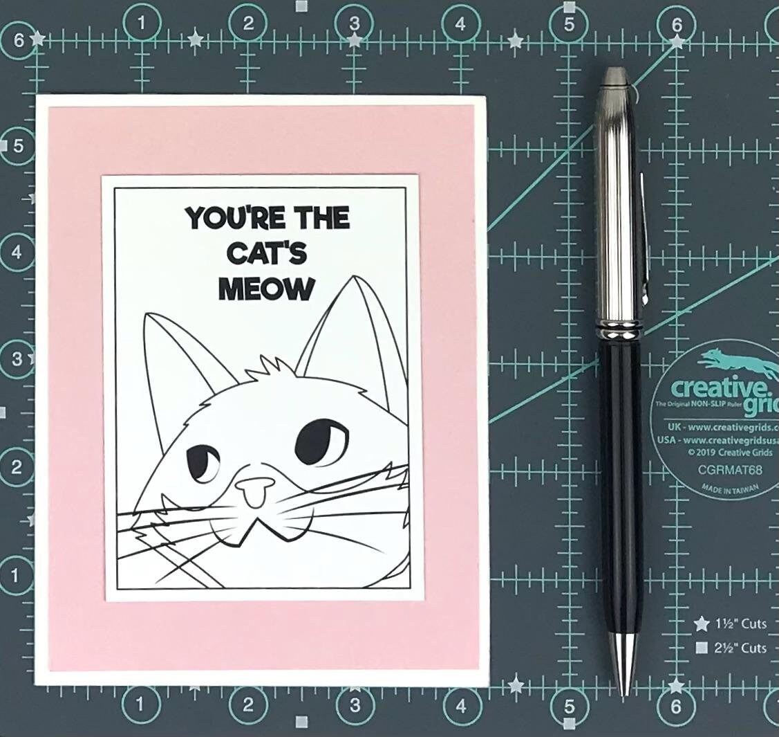 Color Your Own Card Make Your Own Cards Coloring Cards for | Etsy