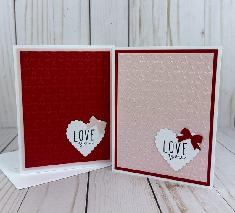 Embossed Valentine Card Kit to DIY 12 Handmade Cards, Card Making ...