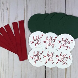Holly Jolly Christmas Card Making Kit for Adults to DIY 6 Plaid Holiday ...