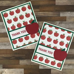 Teacher Thank You Card, End of Year Teacher Card, Teacher Note Cards ...