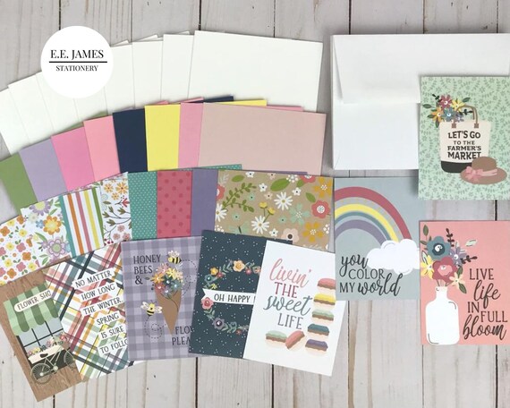 Spring Card Craft Kit DIY Card Kit Card Making Kits for - Etsy