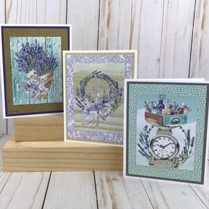 Handmade Card Kit Lavender Card Making Kit for Adults Easy - Etsy