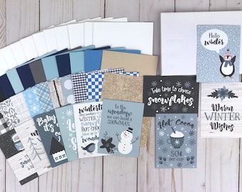 Card Making Kit for Adults, Botanical Card Kits DIY, Beginner Craft Kit ...