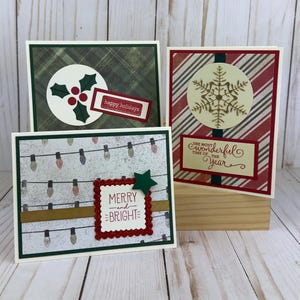 Christmas Card Kit DIY, Holiday Craft Kit, Card Making Kit for Adults ...
