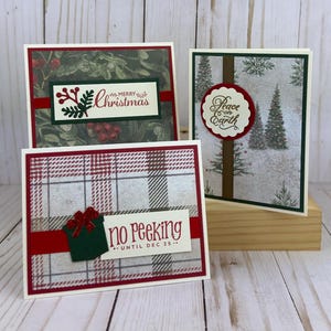 Christmas Card Kit DIY, Holiday Craft Kit, Card Making Kit for Adults ...