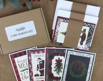 Fun Christmas Card Making Kit for Adults, Holiday Card Kit to Make Your ...