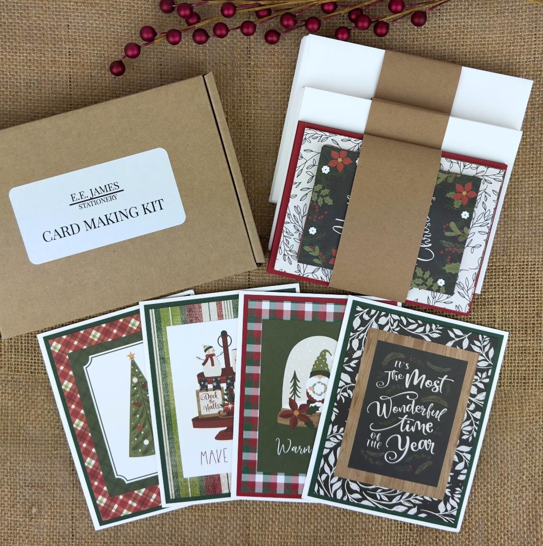 Christmas Card Making Kit for Adults to Make Your Own Cards, Holiday ...