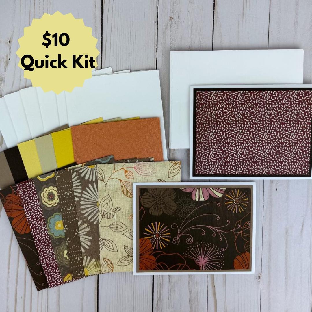 Retro Hippies Seventies Style Card Making Kit to DIY Greeting Cards ...