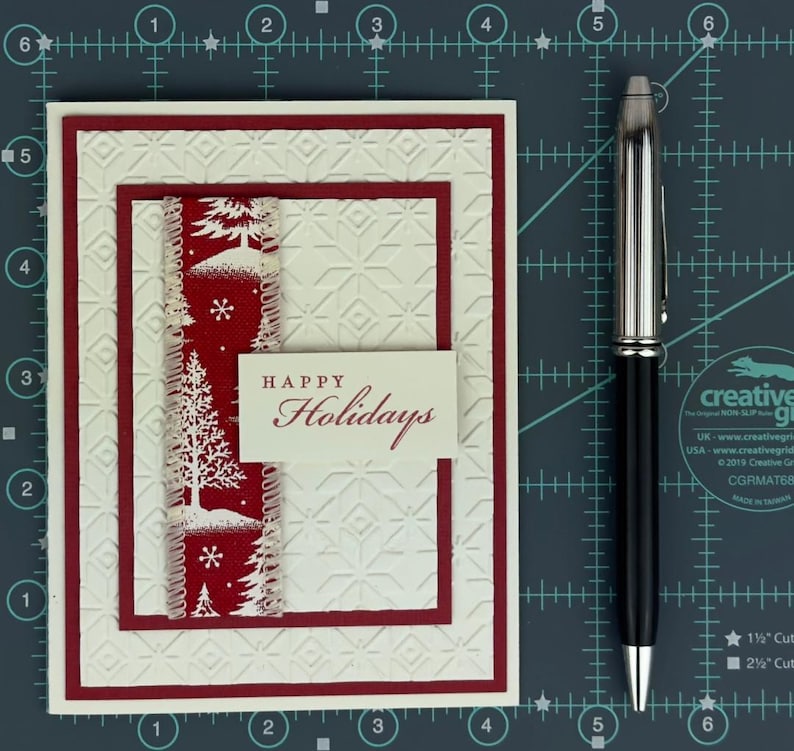 Happy Holidays Card Making Kit for Adults to Make Your Own Cards: Easy ...