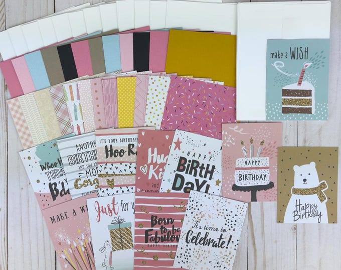 Birthday Card Making Kit for Adults, Birthday Card Kits, Make Your Own ...