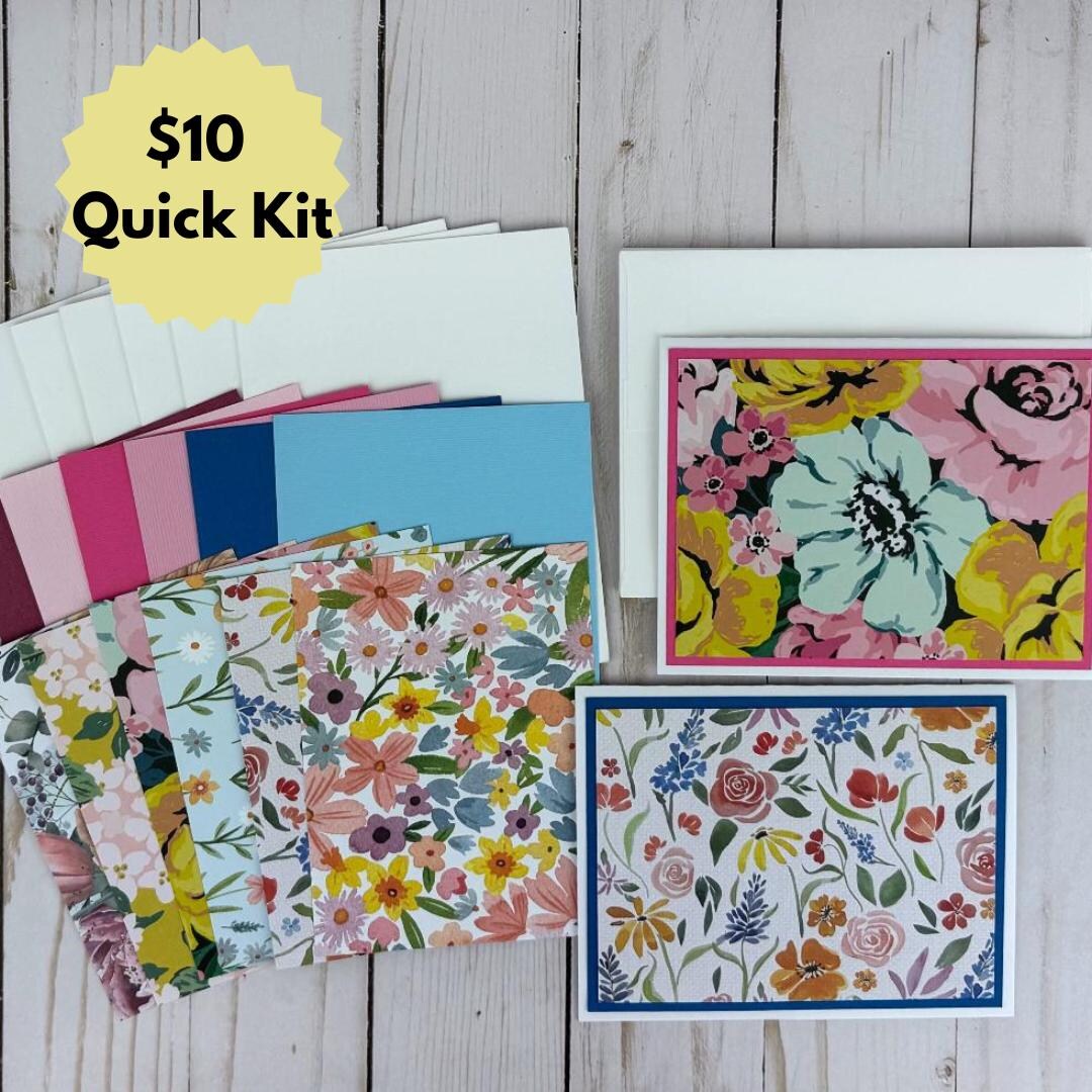 Floral Card Making Kit for Adults to DIY Greeting Cards, Flower Card ...