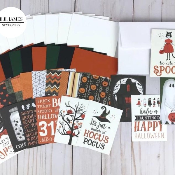 Handmade Halloween Greeting Card Kits - Etsy