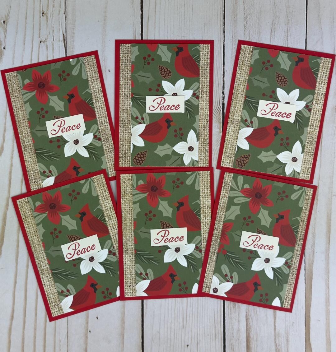 Handmade Cardinal Christmas Card Toppers for Easy Papercrafts: Ready ...