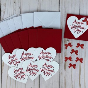 Valentine Card Making Kit, Valentine Card Kit, Mini Valentine Card Kit ...