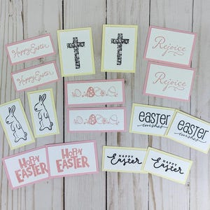Easter Stamped Sentiments Card Making Supplies for Easter Crafts for ...